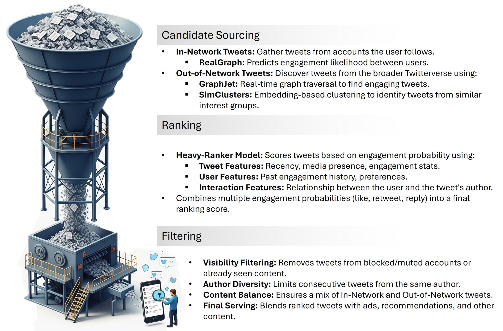 How the X (Twitter) Recommendation Algorithm Works: From Millions of Tweets to Your “For You ...